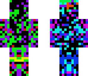 Rainbow Scrabble | Minecraft Skin