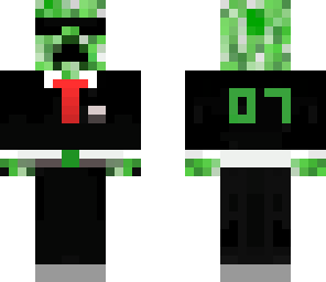 Creeper Agent 007 1 | Minecraft Skin