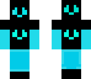 Illousionbot droopy eyes teal | Minecraft Skin