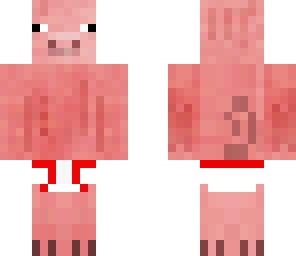 pig in boxers | Minecraft Skin