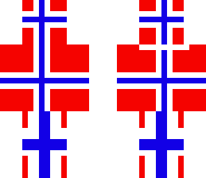 Norwegian flag | Minecraft Skin
