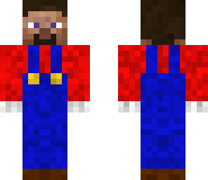 super mario steve | Minecraft Skin