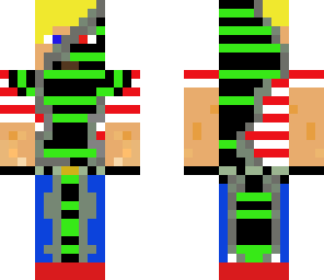 half human half robot | Minecraft Skins