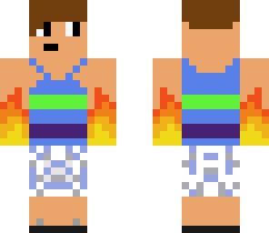 firebending normal guy | Minecraft Skin