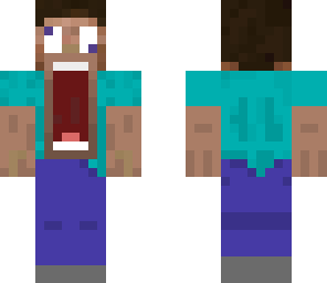 Derp Scared Steve | Minecraft Skin