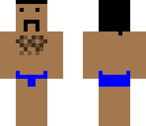 Speedo chest hair | Minecraft Skin