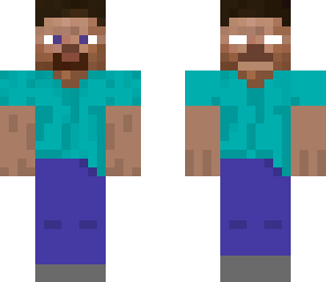 Half Steve and half Herobrine | Minecraft Skin