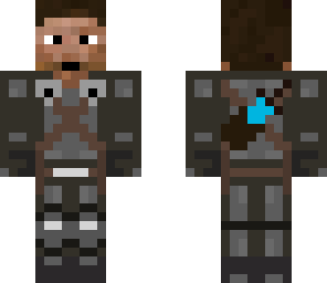 updated skin of armored steve | Minecraft Skin