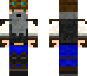Old dwarf engineer | Minecraft Skin