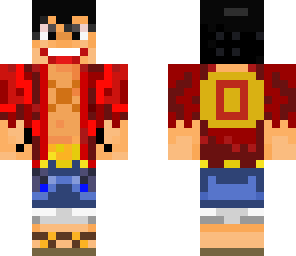 Luffy No Hat | Minecraft Skin