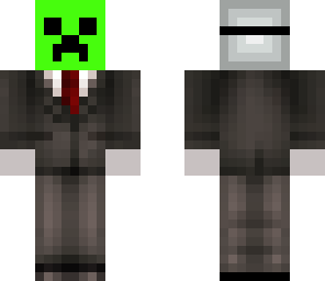 Slender man with creeper mask | Minecraft Skin