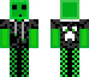 DJ Slime in black hoody | Minecraft Skin