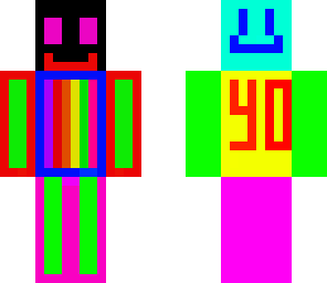 colourful colours | Minecraft Skin
