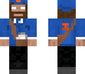 Herobrine Mailman Fat Body | Minecraft Skin