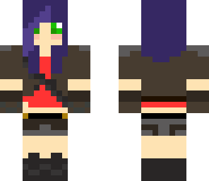 Blue Explorer Girl | Minecraft Skin