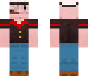 popeye sailor man spinach | Minecraft Skins