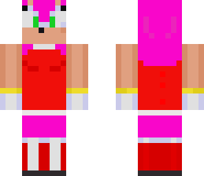 Modern Amy Rose Skin | Minecraft Skin