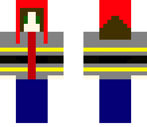 Girl with red chullo | Minecraft Skin