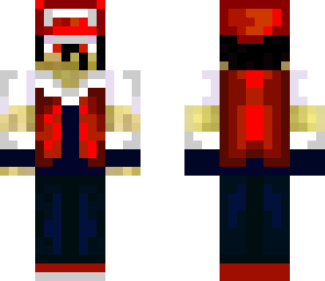 pokemon trainer red ash ketchum pikachu bulbasaur anime | Minecraft Skins