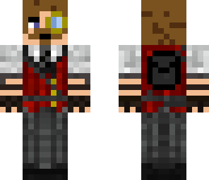 SteamPunk Mustache Monocle | Minecraft Skin