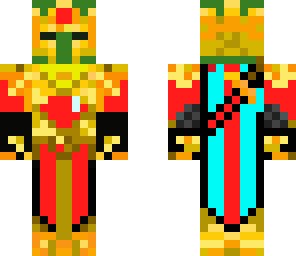 ruby zombie king | Minecraft Skin
