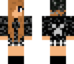 Black creeper girl | Minecraft Skin