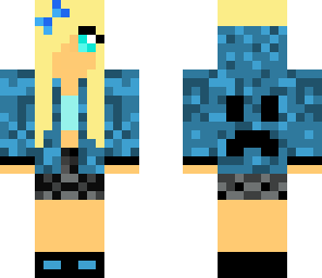 Creeper emo girl | Minecraft Skin