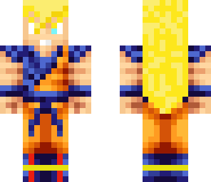 Super Sayain 3 Goku | Minecraft Skin
