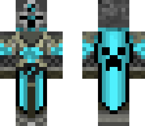 Blue Creeper Knight | Minecraft Skin