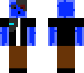blue cyborg slime | Minecraft Skin