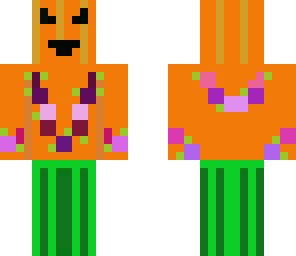 hula dancing jack o' lantern | Minecraft Skin
