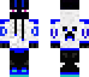 Ender DJ Blue cuernos | Minecraft Skin