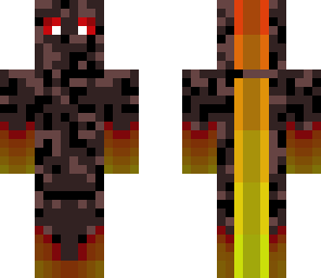 wingless fire dragon | Minecraft Skins