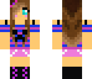 Cute Blushing Creeper Girl | Minecraft Skin