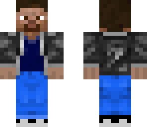 Steve in grey jacket | Minecraft Skin