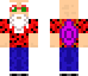 Master Roshi With Turtle Shell | Minecraft Skin