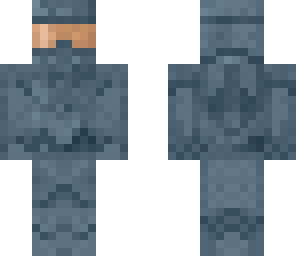 Blue Mjolnir Mark VI Armour | Minecraft Skin