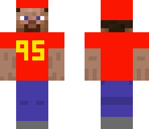 Lightning McQueen fan Steve | Minecraft Skin