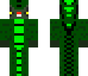 Serpentine Venomari Tribe General Acidicus | Minecraft Skin