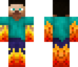 fire steve | Minecraft Skin