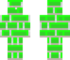 lime green brick block | Minecraft Skin
