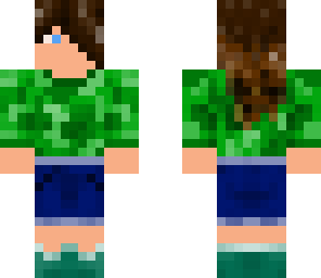 Guy with long hair | Minecraft Skin