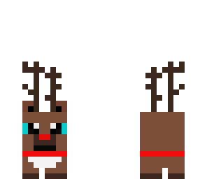 RUDOLPH THE RED NOSE REINDEER | Minecraft Skin