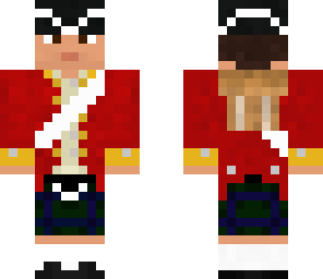 Redcoat Highlander Sgt | Minecraft Skin