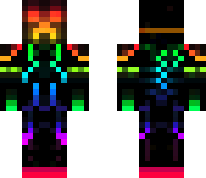 neon creeper | Minecraft Skin