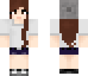 Girl with shaved head | Minecraft Skin