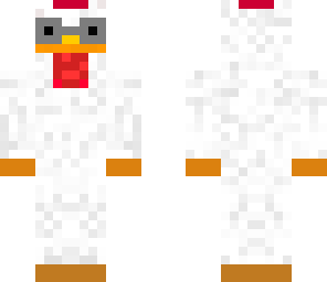Chicken With Glasses | Minecraft Skins