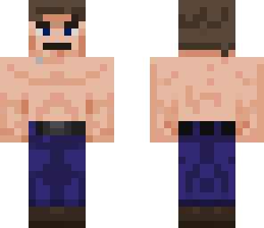 Muscular man torso fixed | Minecraft Skin
