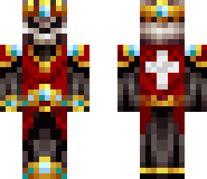 Skeleton King with Robe | Minecraft Skin