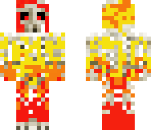 Flaming Skull | Minecraft Skin